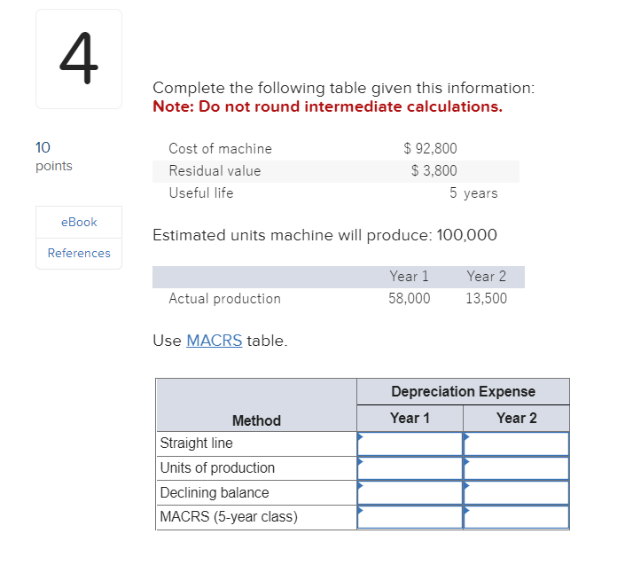 Solved Complete the following table given this information: | Chegg.com
