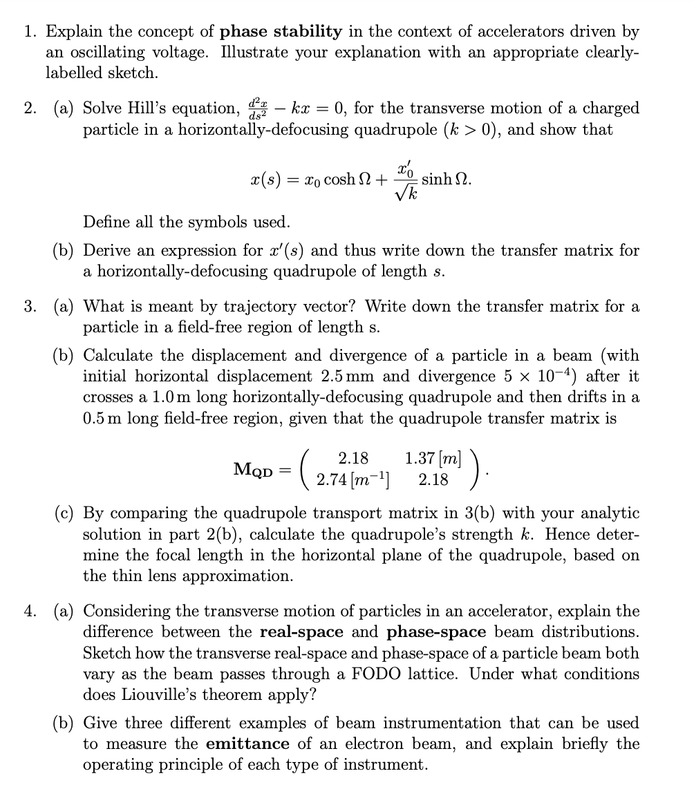 Solved 1. Explain the concept of phase stability in the | Chegg.com