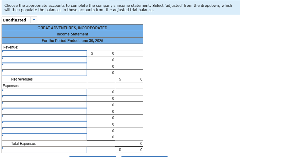 Solved Choose the appropriate accounts to complete the | Chegg.com