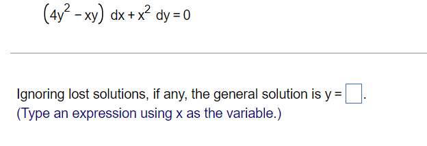 Solved Use the method for solving homogeneous equations to | Chegg.com