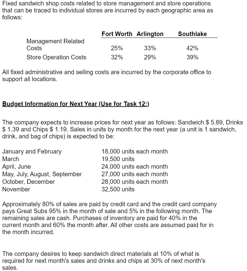 Great Subs, Inc. sells 8 inch sub sandwiches. All | Chegg.com