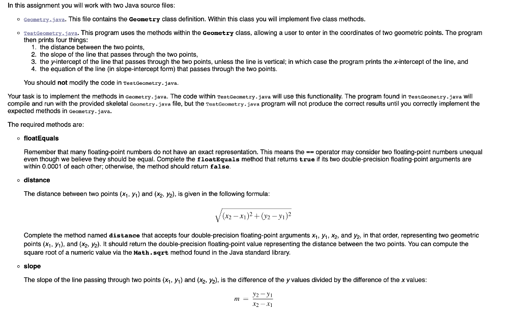 Solved In this assignment you will work with two Java source | Chegg.com
