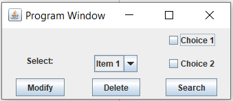 Solved Write a code in java to create the following GUI. Do | Chegg.com