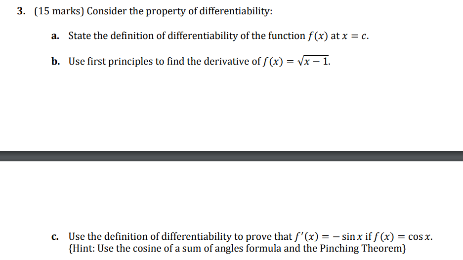 Solved 3. (15 marks) Consider the property of | Chegg.com