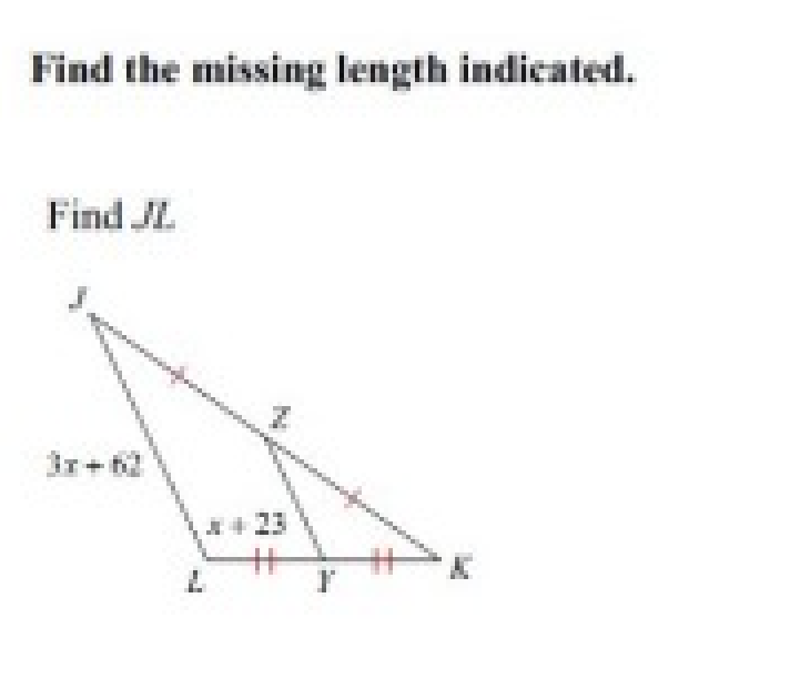 Solved Find the missing length indiented. | Chegg.com