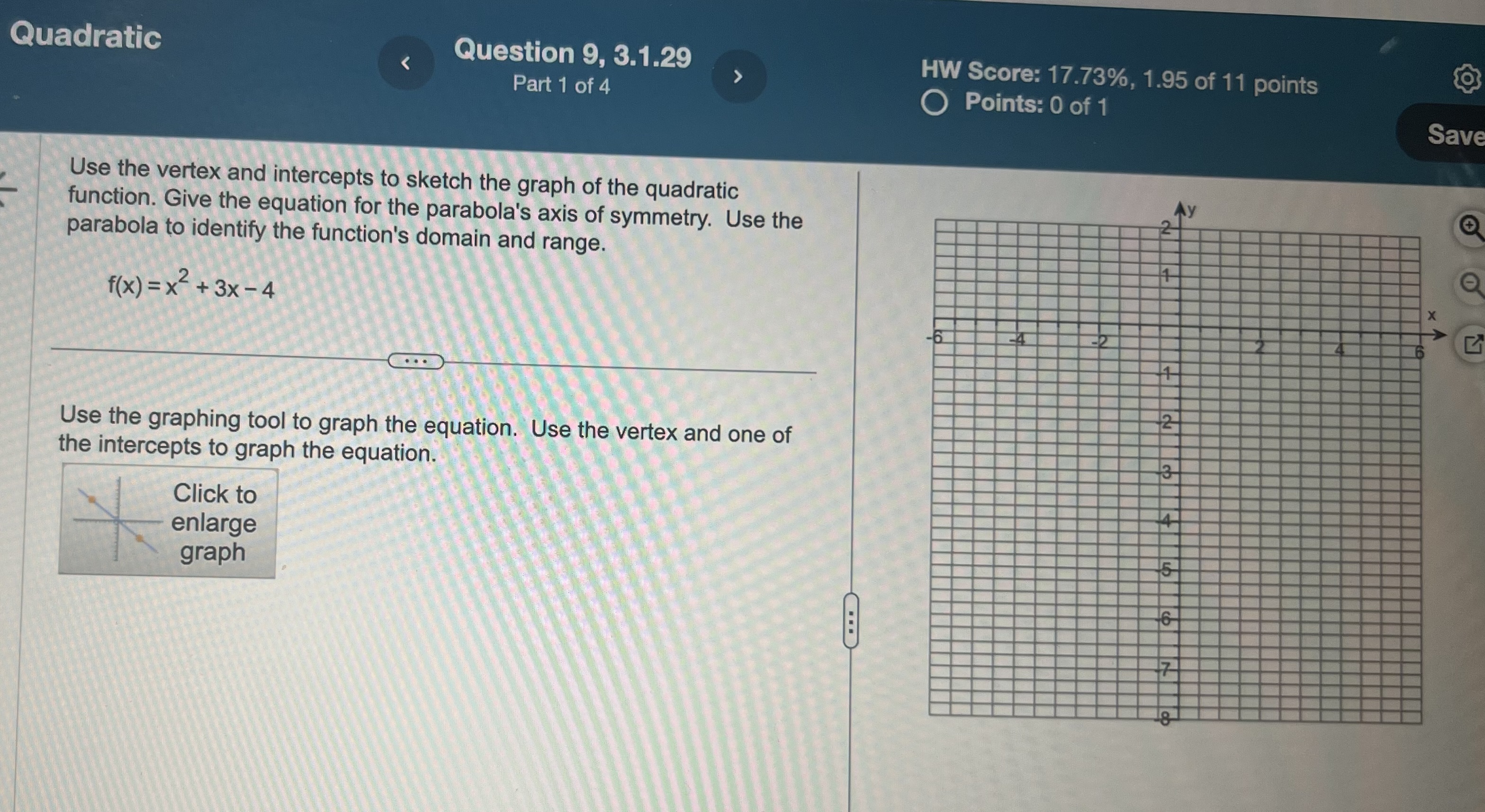 Solved Use the vertex and intercepts to sketch the graph of | Chegg.com