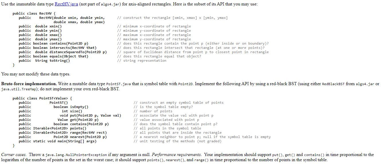 Solved Programming Assignment 5: Kd-Trees Create a symbol | Chegg.com