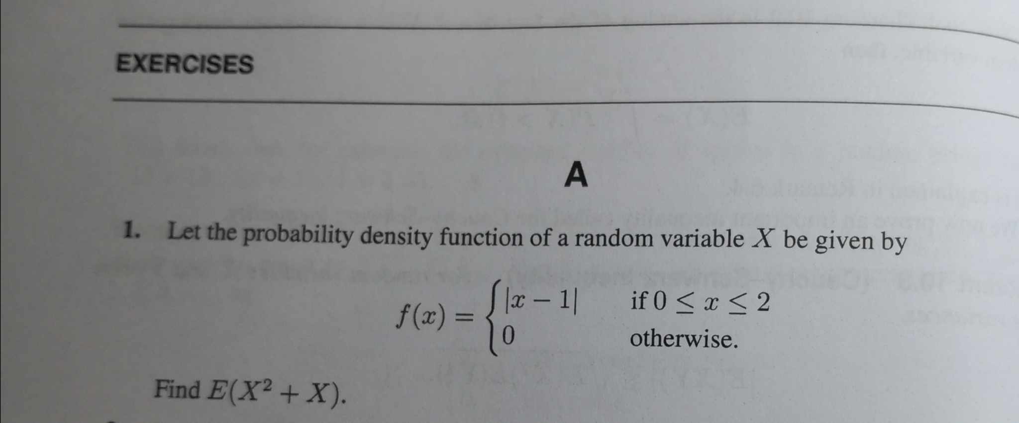 Solved ALet the probability density function of a random | Chegg.com