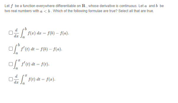 Solved Let f be ﻿a function everywhere differentiable on R, | Chegg.com