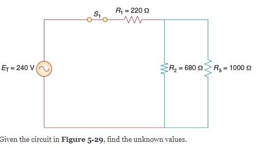Solved Given the circuit in Figure 5 -29, find the unknown | Chegg.com