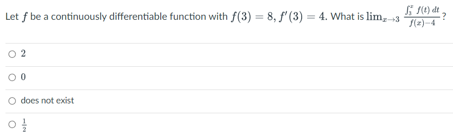 Solved Let f be a continuously differentiable function with | Chegg.com