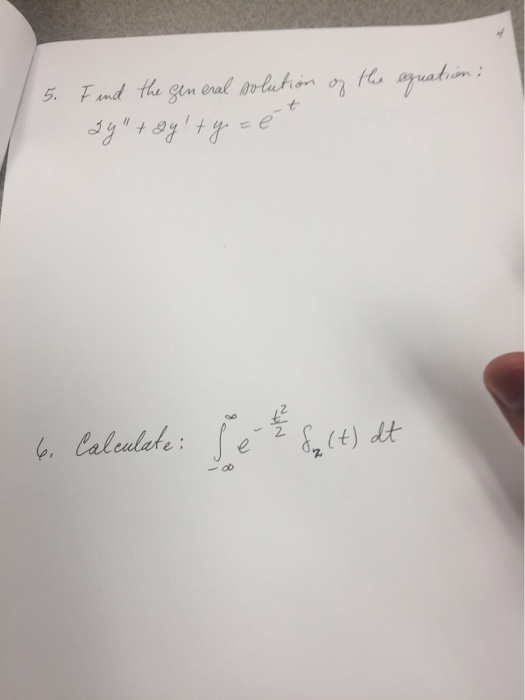 Solved Deferential eq | Chegg.com