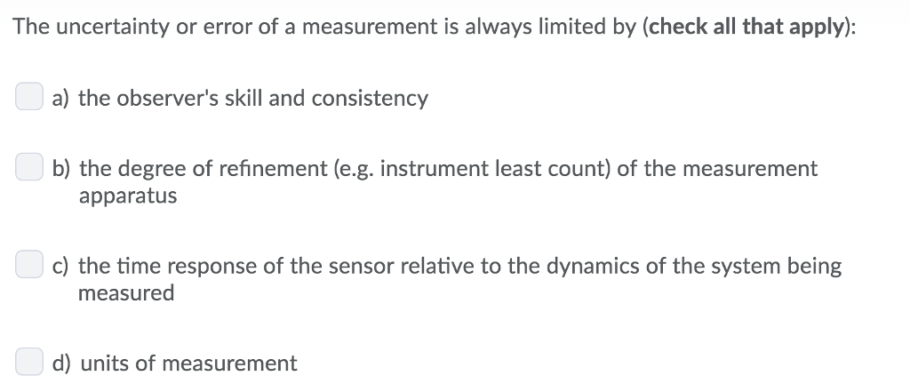 Solved What is the RSS uncertainty estimate for the | Chegg.com