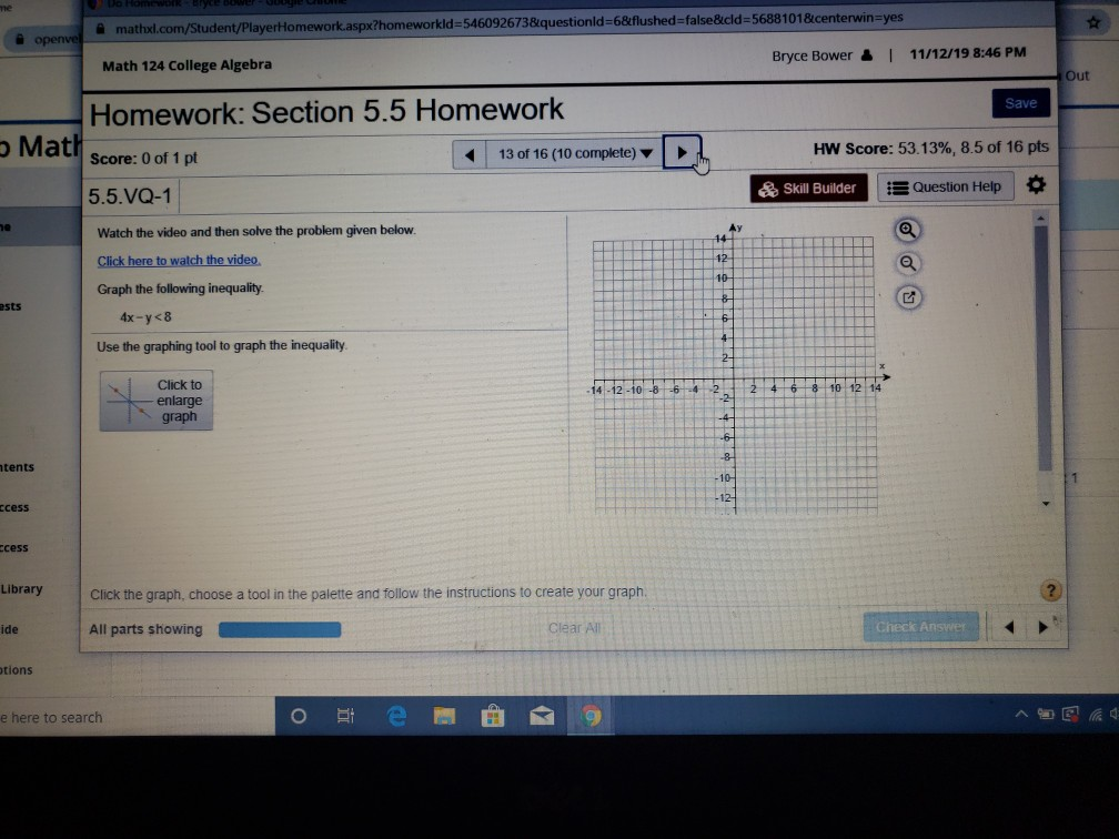 Solved Do Homework - Bryce Bower - Google Chrome | Chegg.com