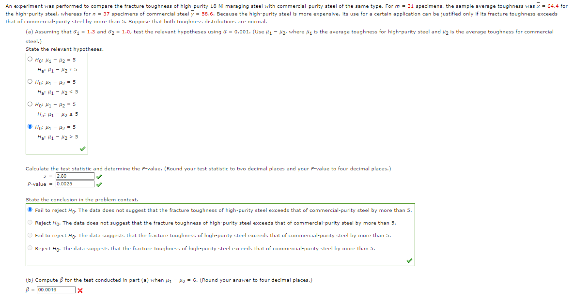 Solved that of commercial-purity steel by more than 5. | Chegg.com