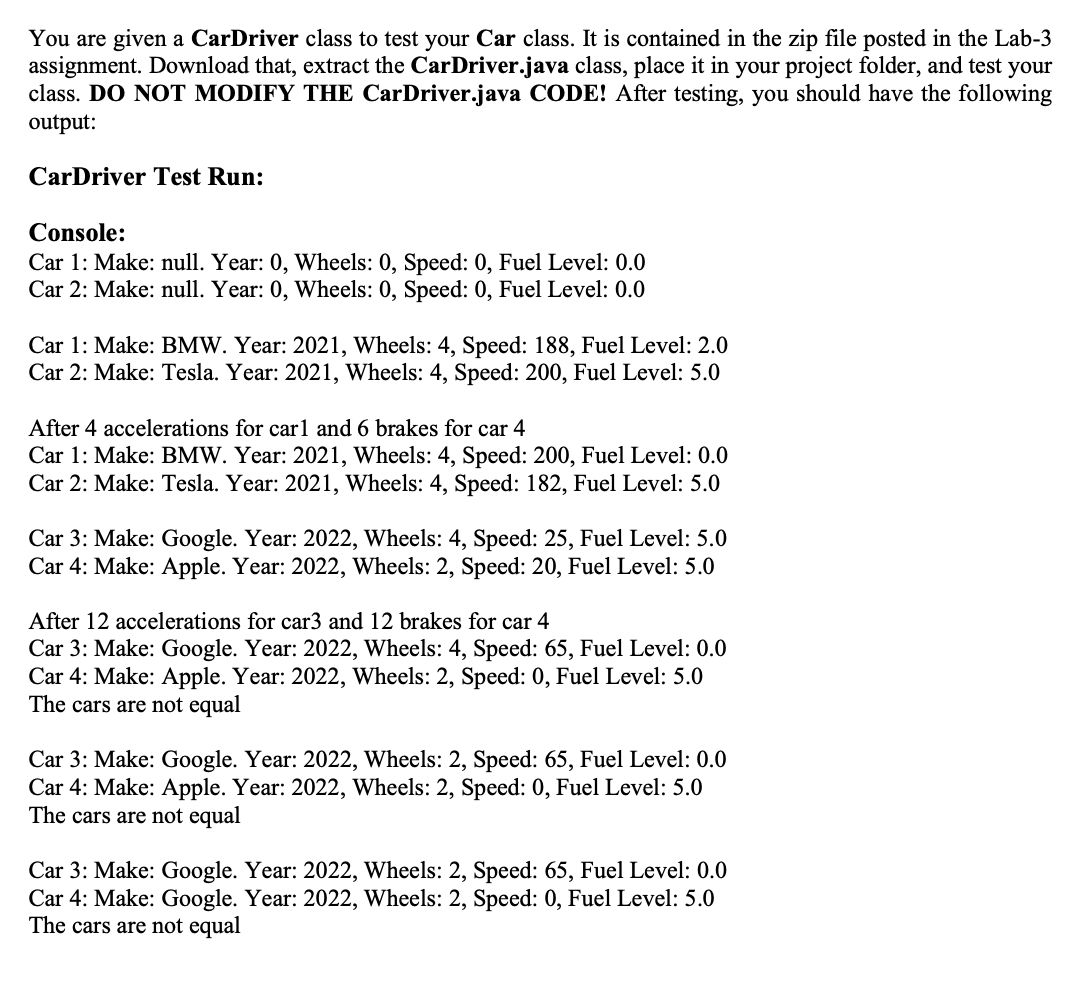 Solved In this lab, we are going to practice creating Java | Chegg.com