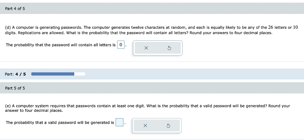 Solved A computer password consists of twelve characters. | Chegg.com