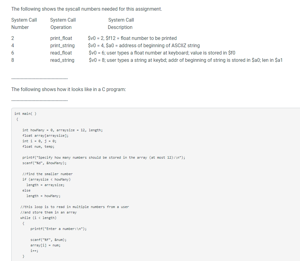 Solved Assignment Description: Write a MIPS assembly | Chegg.com