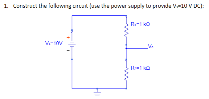 [Solved]: Whats the voltage and current across R2? 1. Con