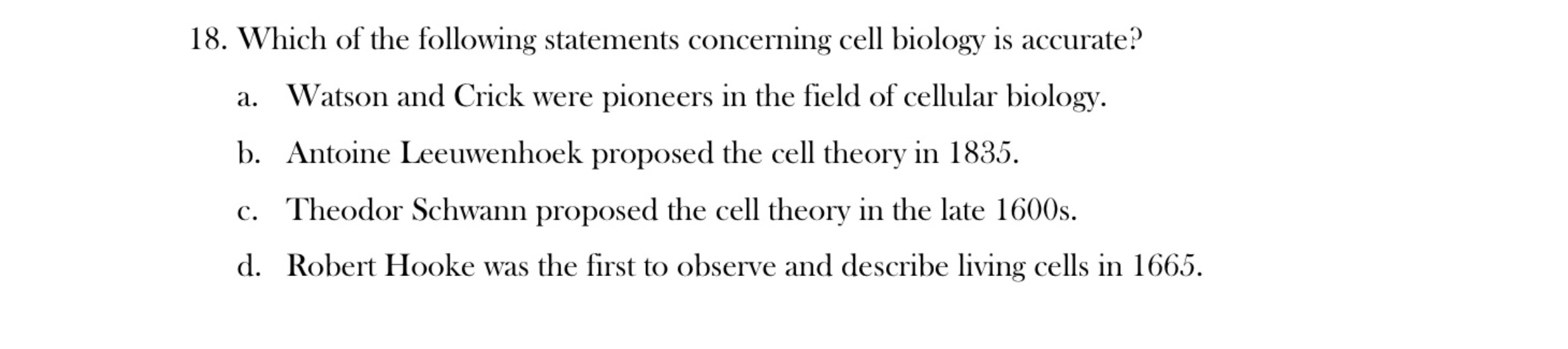 Solved Which of the following statements concerning cell | Chegg.com