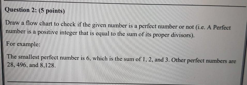 Solved Question 2: (5 points) Draw a flow chart to check if | Chegg.com