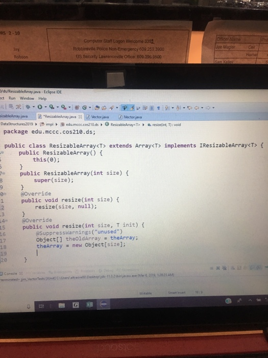 Solved Questions: fix the “public void resize( )” in public | Chegg.com