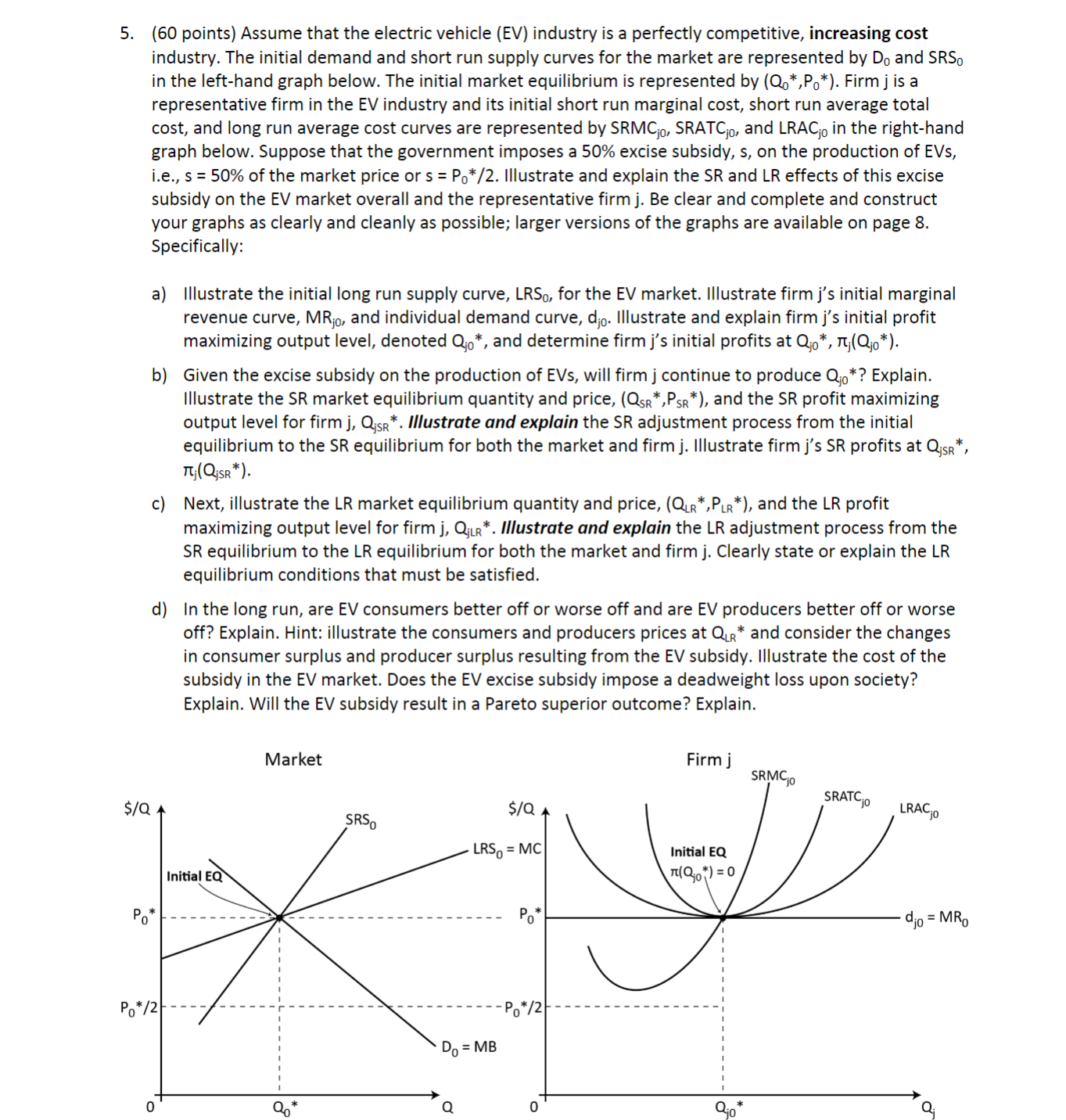 Solved 5. (60 points) Assume that the electric vehicle (EV) | Chegg.com