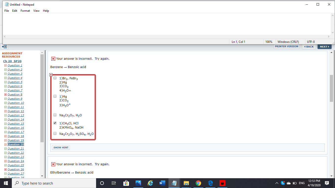 Solved Untitled - Notepad File Edit Format View - 0 Help In | Chegg.com