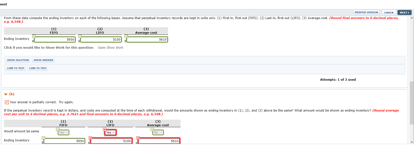 Solved Problem 8-5 (Part Level Submission) Some of the | Chegg.com