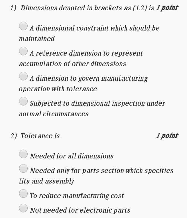 Solved 1) Dimensions denoted in brackets as (1.2) is 1 point | Chegg.com