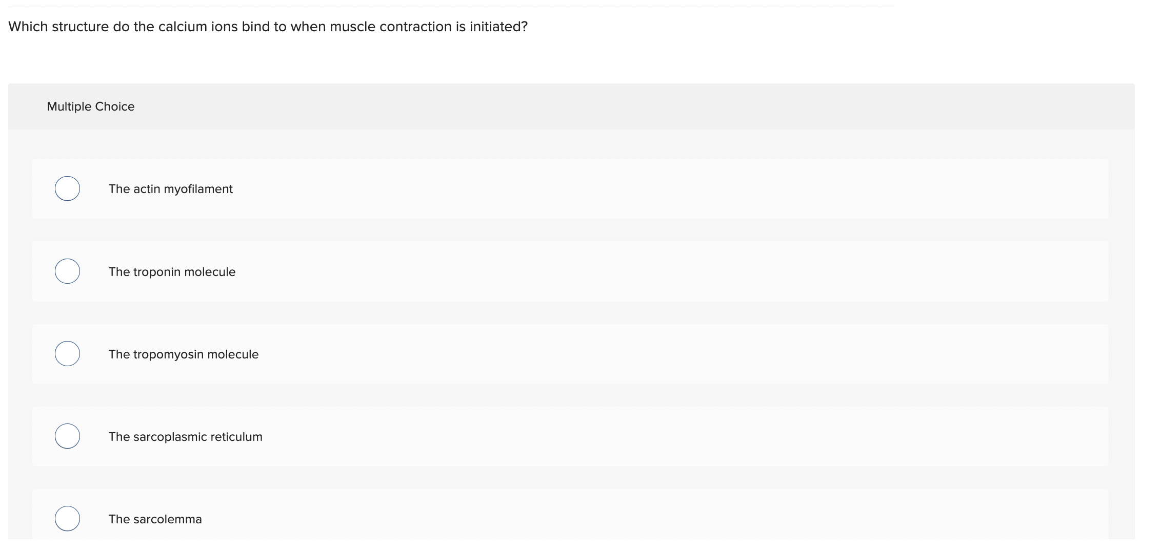 Solved Which structure do the calcium ions bind to when | Chegg.com