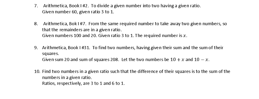 Solved 7 Arithmetica Book 1 2 To Divide A Given Number