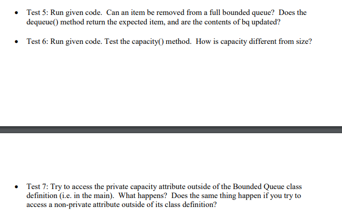 Exercise 1: Complete the Bounded and Circular Queue | Chegg.com