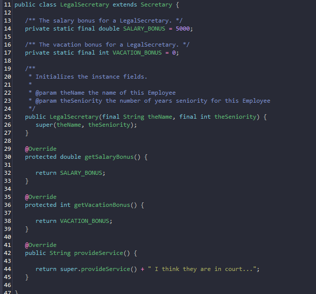 Solved 13 public final class EmployeeMain { /** A formatter | Chegg.com