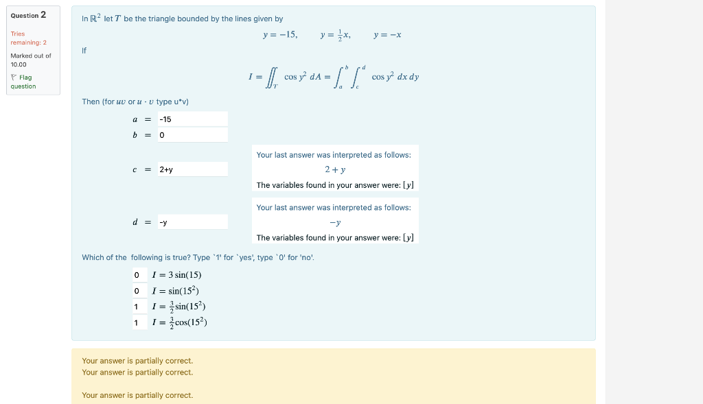 Solved In R2 let T be the triangle bounded by the lines | Chegg.com