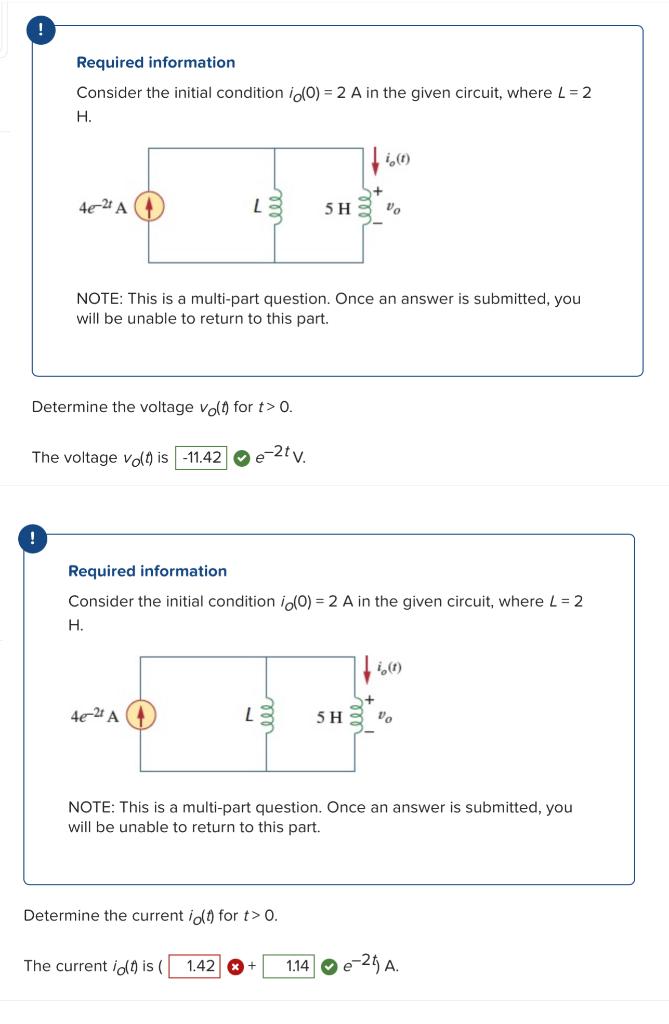 Solved Required information Consider the initial condition | Chegg.com