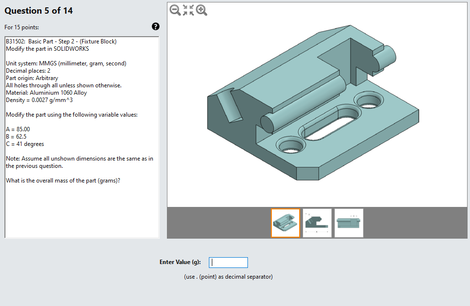 Solved B31501: Basic Part - Step 1 - (Fixture Block) Build | Chegg.com