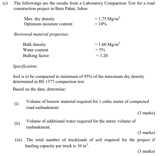 Solved The followings are the results from a Laboratory | Chegg.com