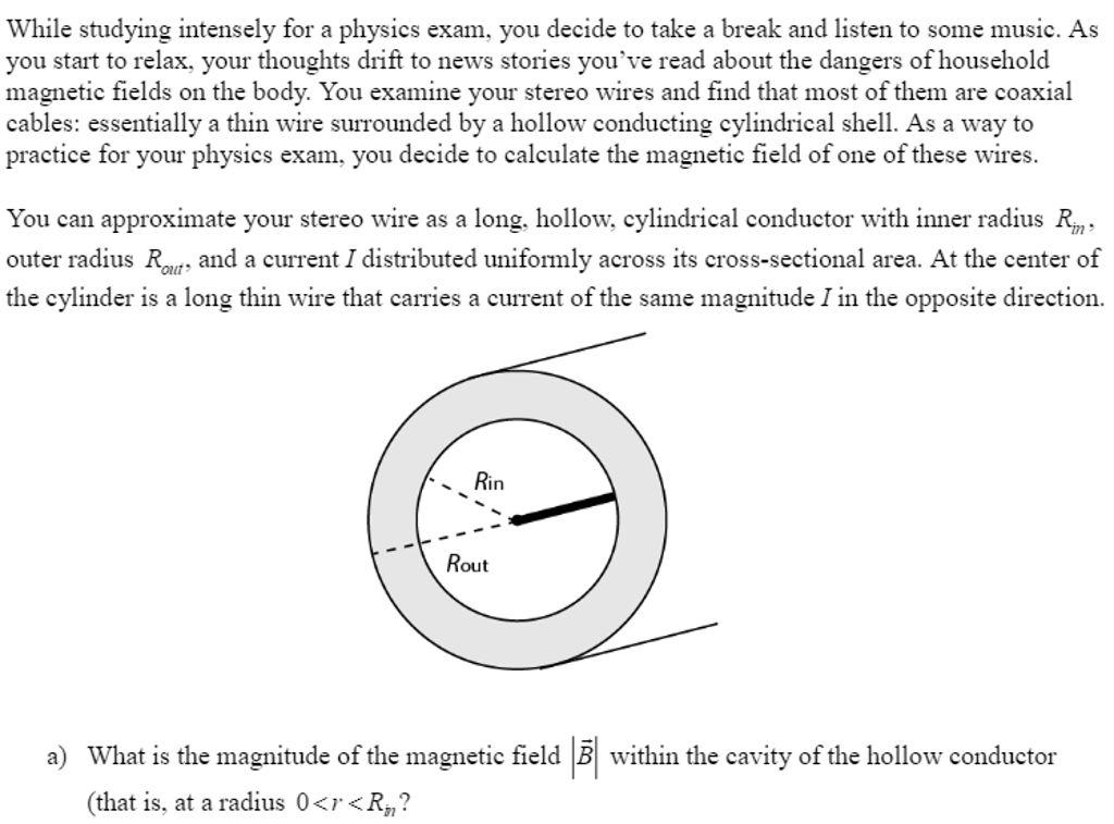 Solved While studying intensely for a physics exam, you | Chegg.com