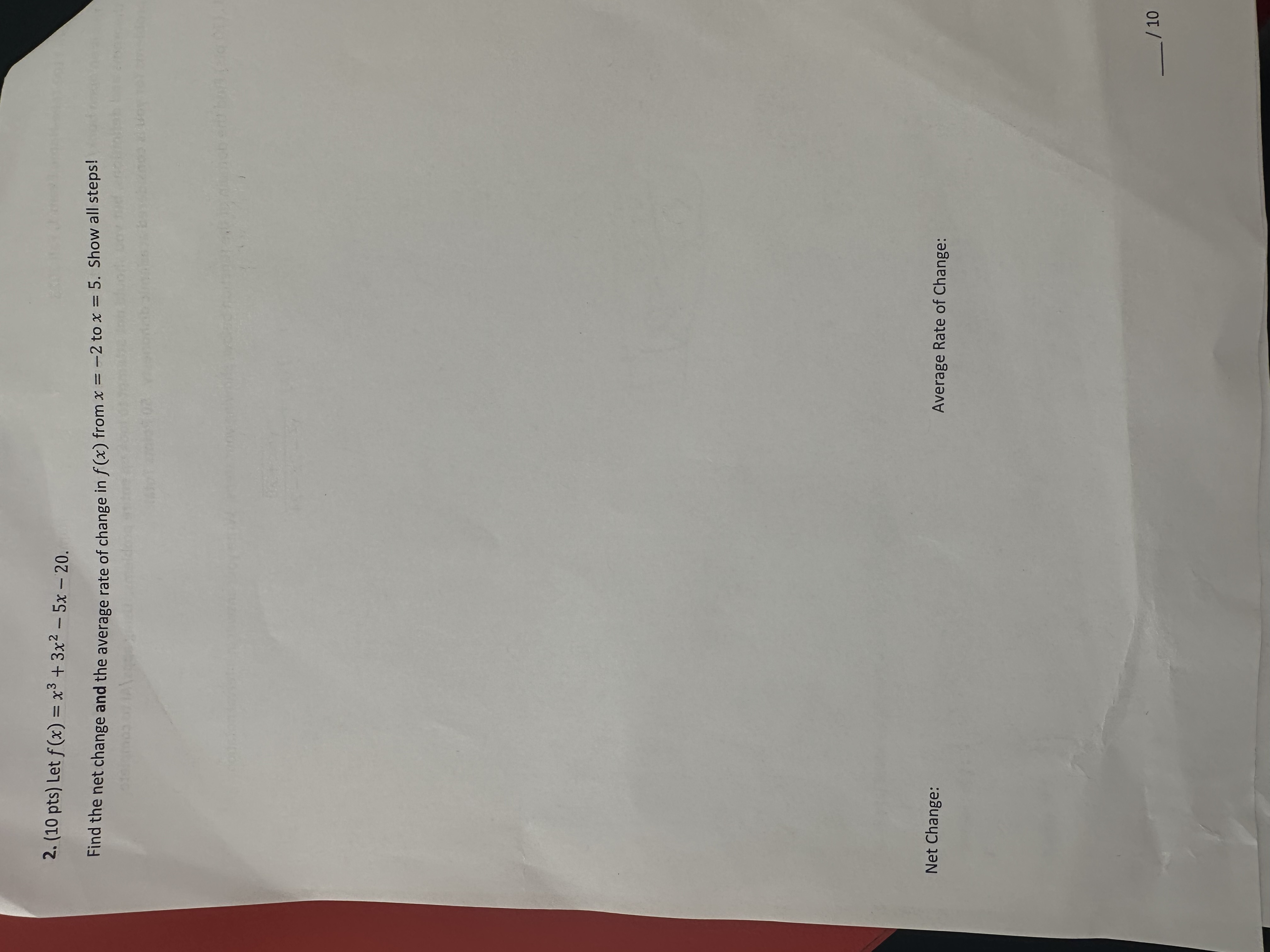 Solved 2. (10 pts) Let f(x)=x3+3x2−5x−20. Find the net | Chegg.com