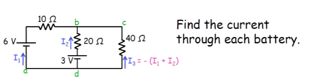Solved Find the current through each battery. 2) | Chegg.com