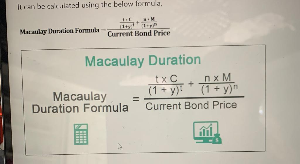 Solved What is the Macaulay duration of a $1 per year | Chegg.com