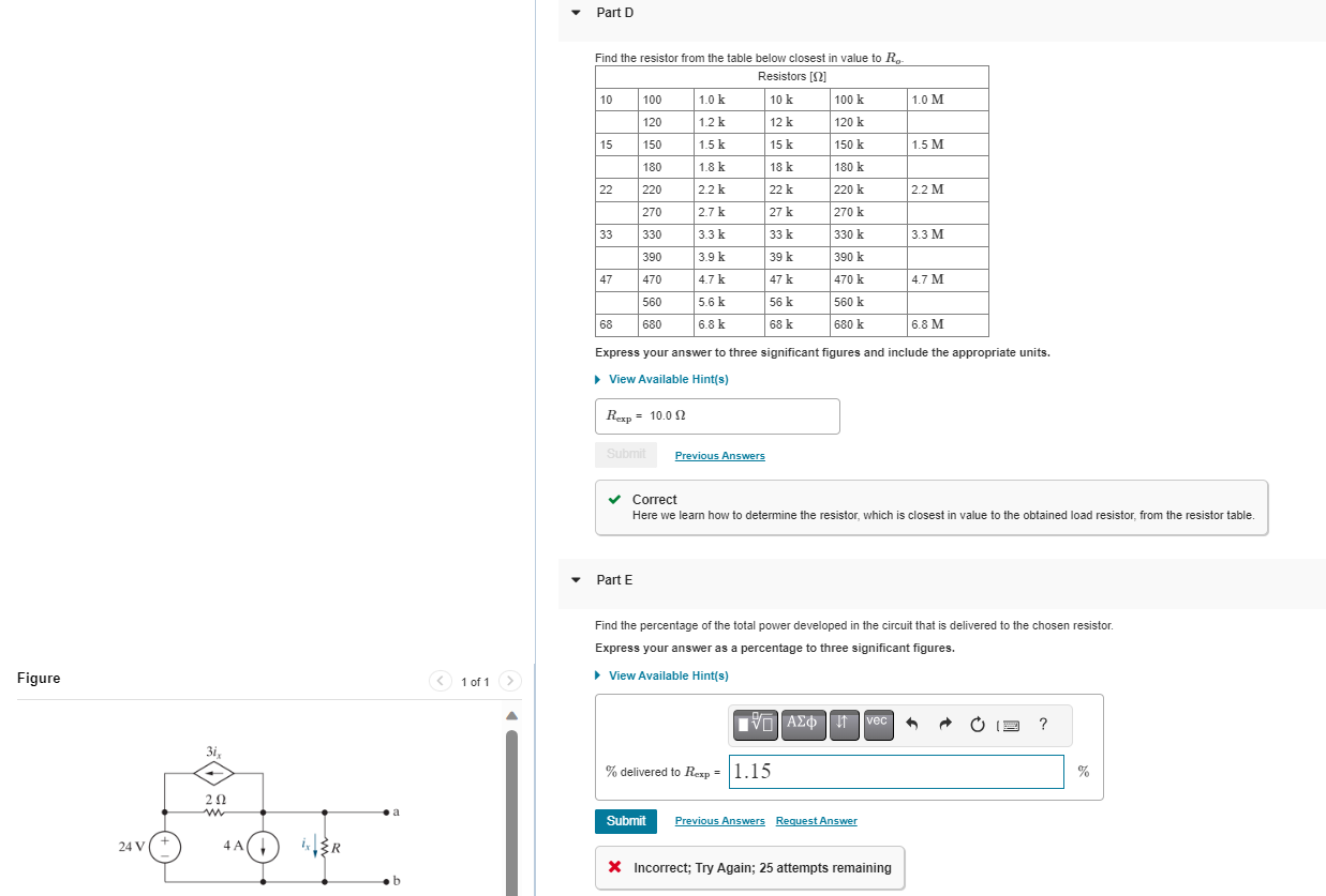 Solved A variable resistor Ro is connected across the | Chegg.com