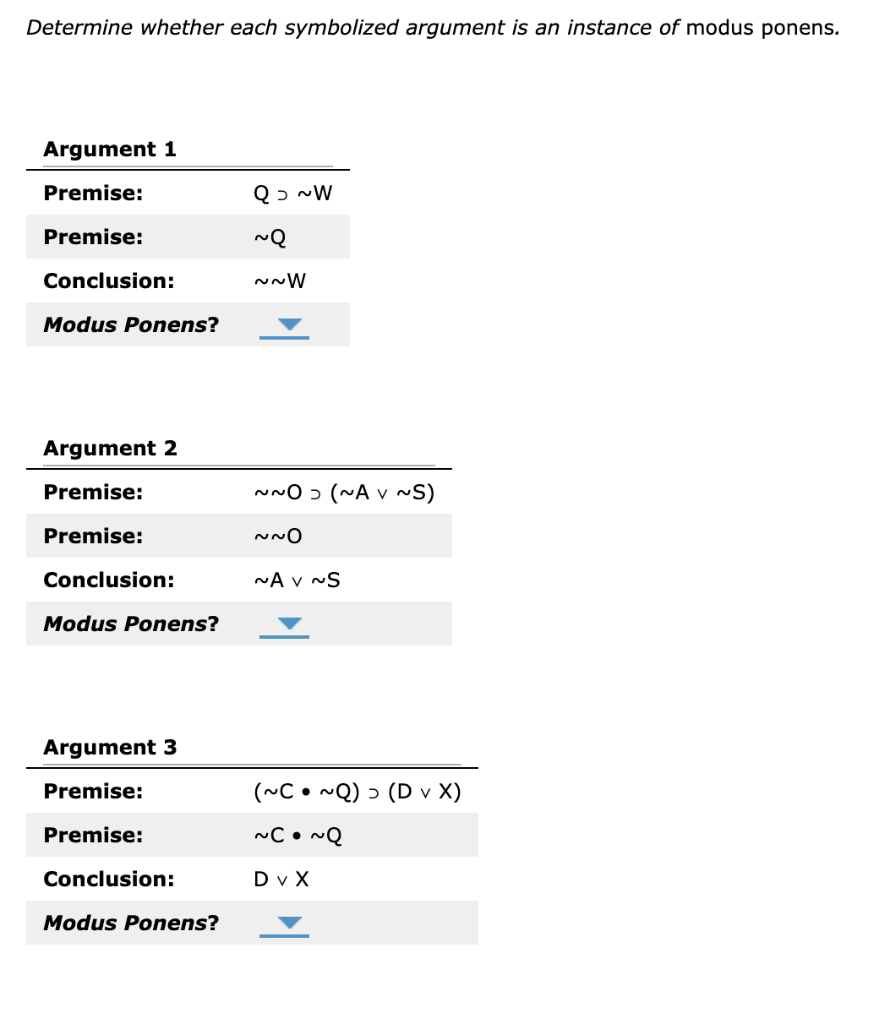 Solved Determine whether each symbolized argument is an | Chegg.com