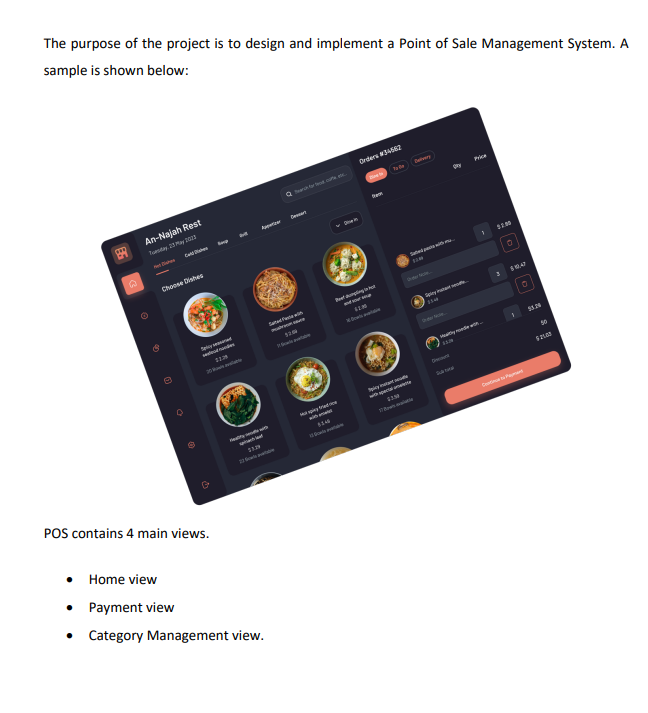 The purpose of the project is to design and implement | Chegg.com