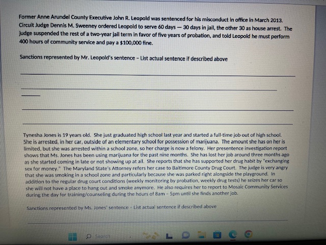 Solved Former Anne Arundel County Executive John R. Leopold | Chegg.com