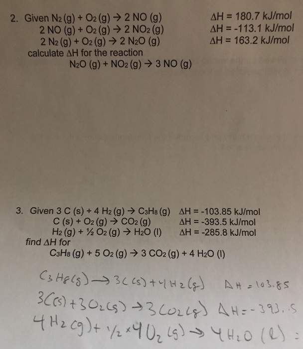 2. Given N2(g) + O2(g) 2 NO (g) 2 NO (g) + O2 (g) 2 | Chegg.com