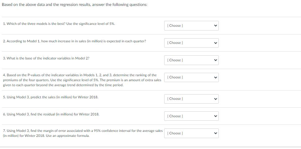 Solved Regression outputs related to the above data set are | Chegg.com