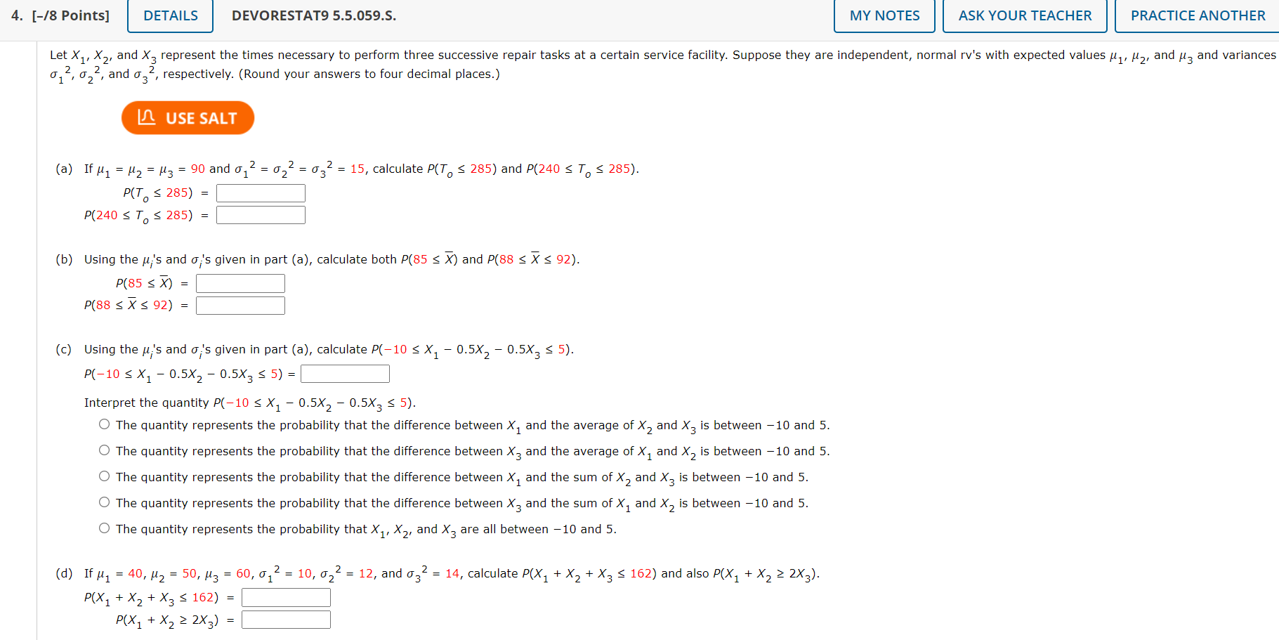 Solved 4. [-18 Points] DETAILS DEVORESTAT9 5.5.059.S. MY | Chegg.com