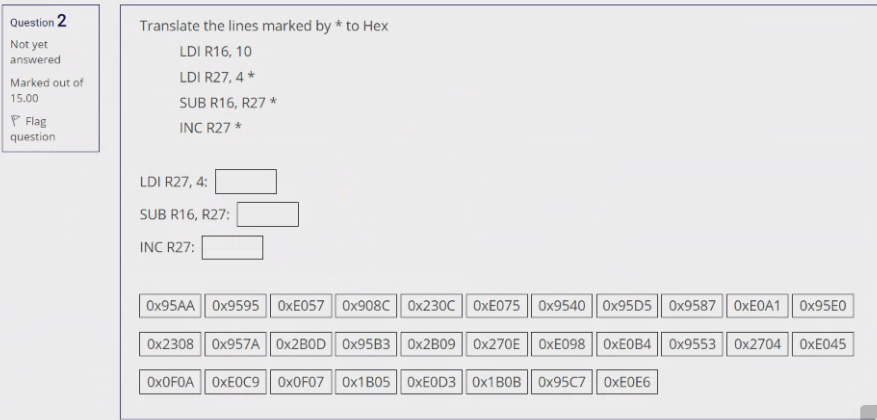 Solved Question 2 Not yet answered Marked out of 15.00 P | Chegg.com